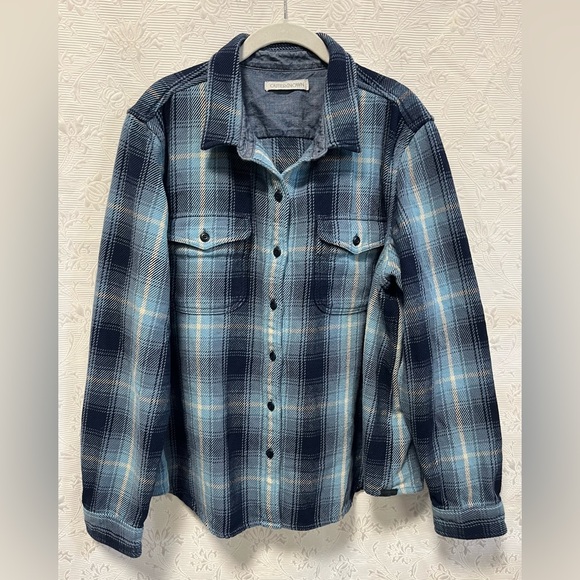 Outerknown | Tops | Outerknown Blanket Shirt Xlxxl Blue Plaid 0 Organic ...